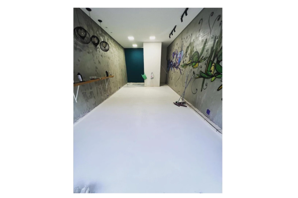 kit Micropintura Piso Cimento Queimado Líquido Piso Branco 20kg ...